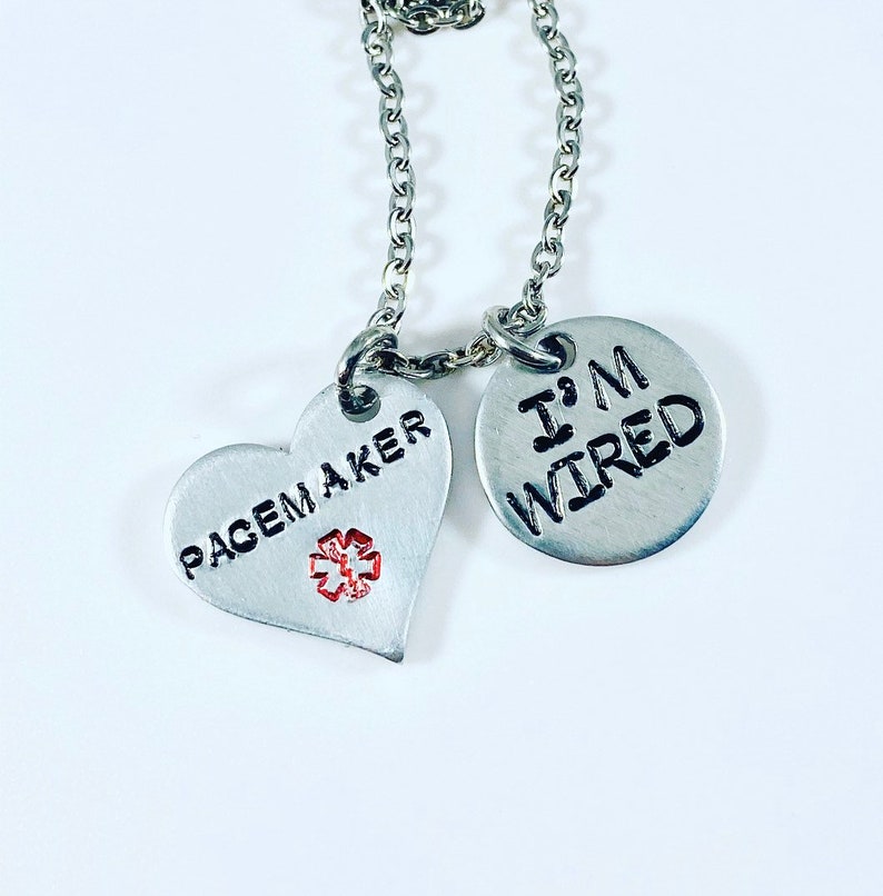 Medical ID Necklace Pacemaker Necklace Custom Medical ID - Etsy