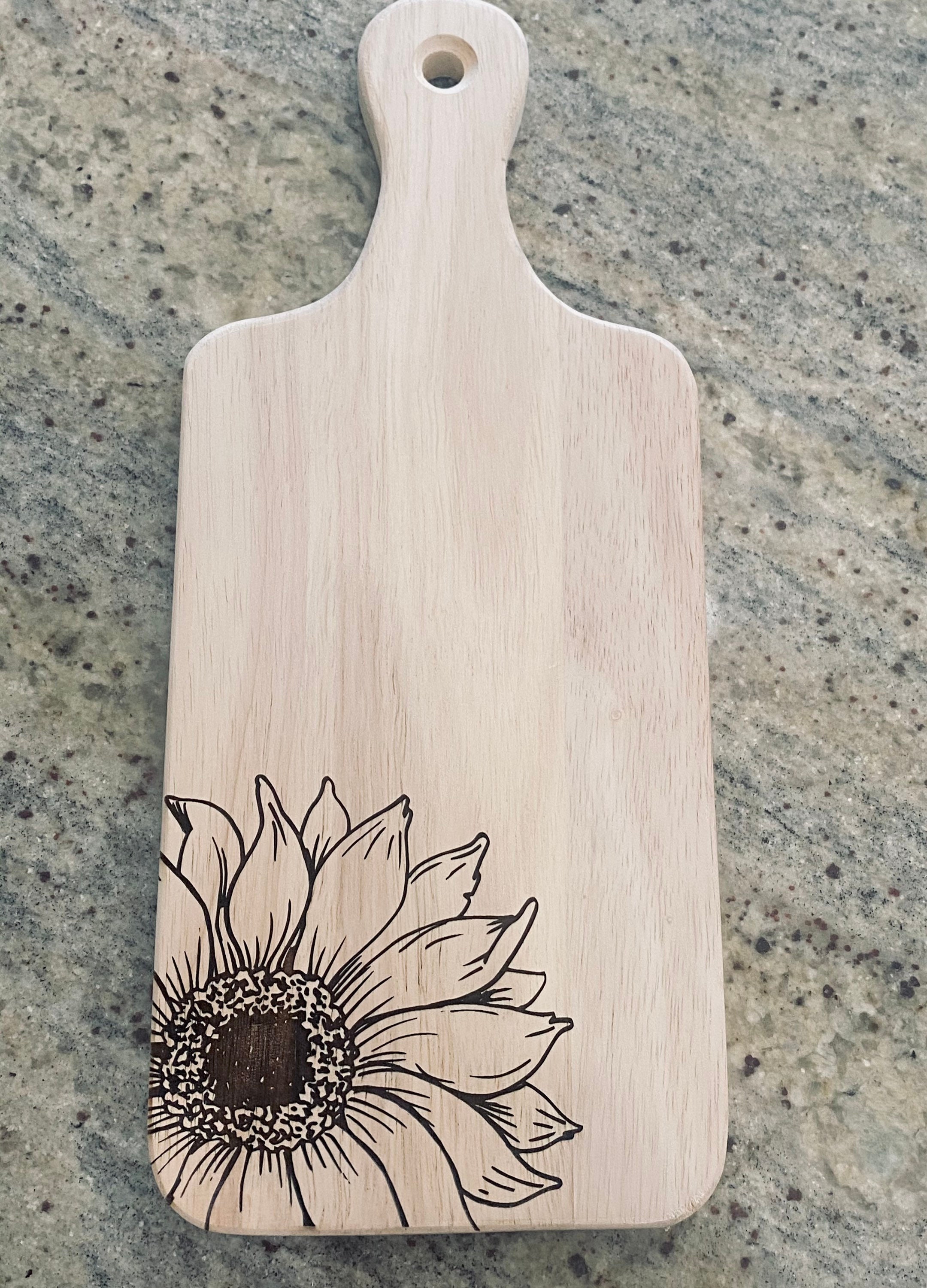 Sunflower Cutting Board Sunflower Sunflower Love - Etsy