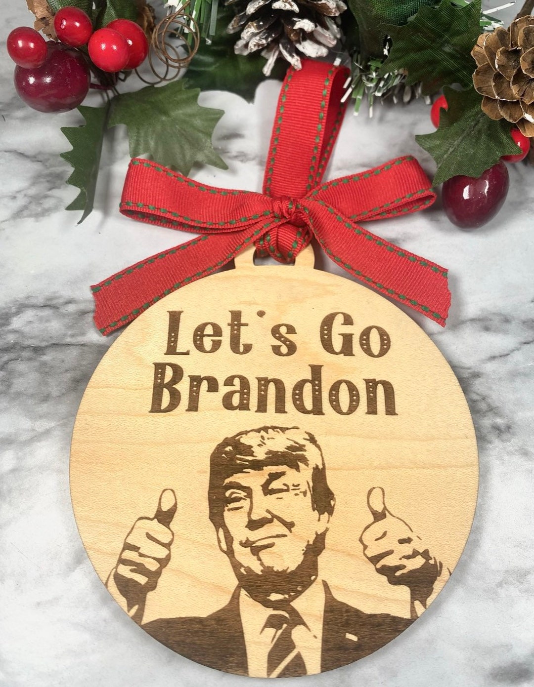 Let’s Go Brandon - Christmas Ornament - Etsy