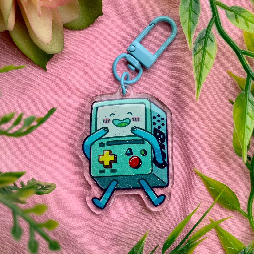 BMO Keychain - Cute Cartoon Robot Acrylic Keychain - Etsy