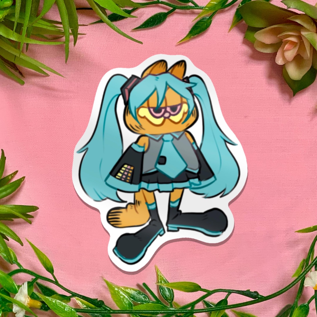 Hatsune Miku Meme Parody Waterproof Sticker - Etsy