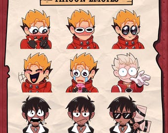 Trigun Stampede Vash the Stampede Emotes and Stickers for Discord ...