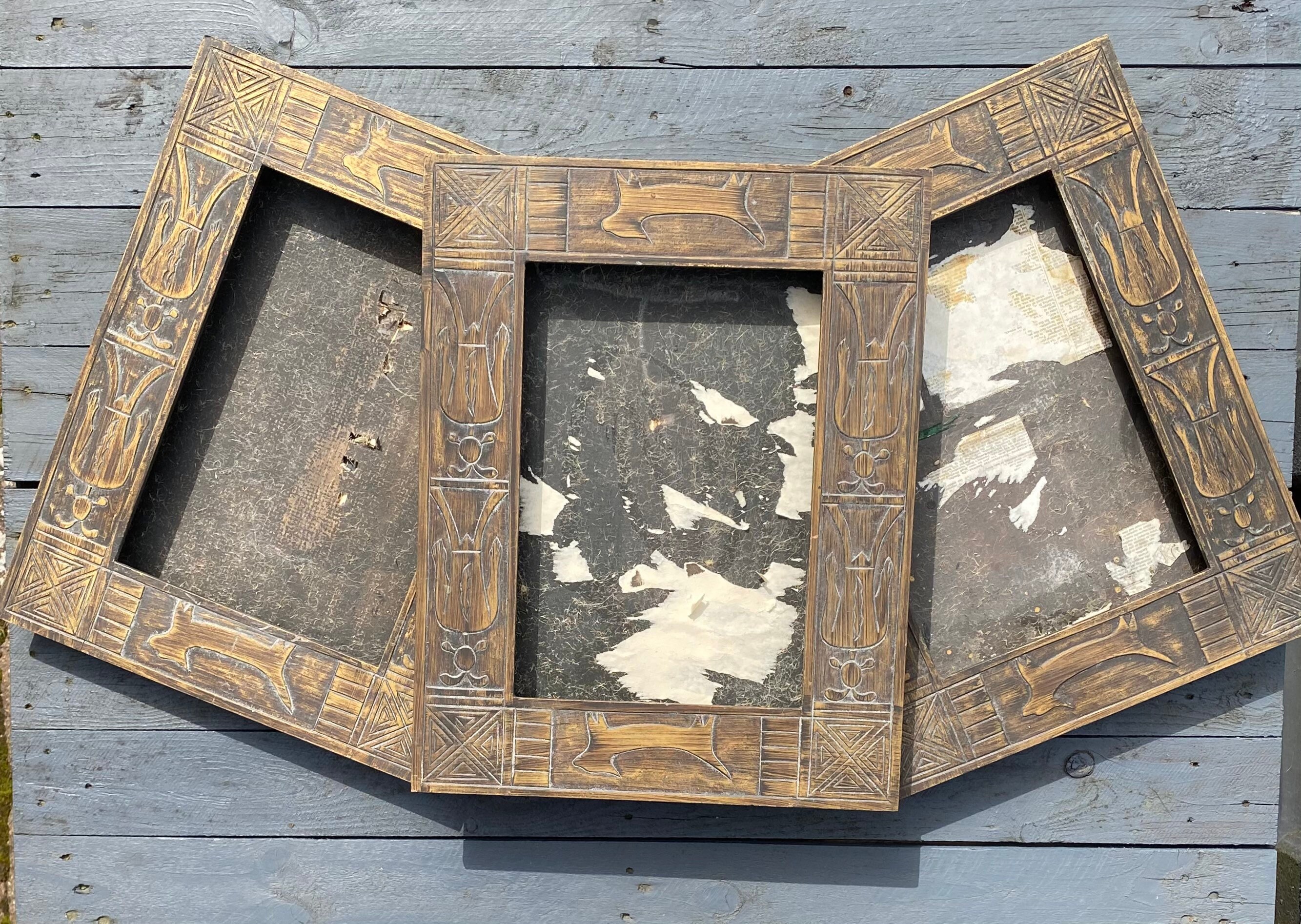 Three Empty African Shadow Box Frames for up Cycle or Diy - Etsy UK