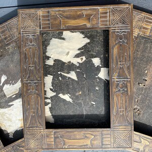Three Empty African Shadow Box Frames for up Cycle or Diy Project, No ...