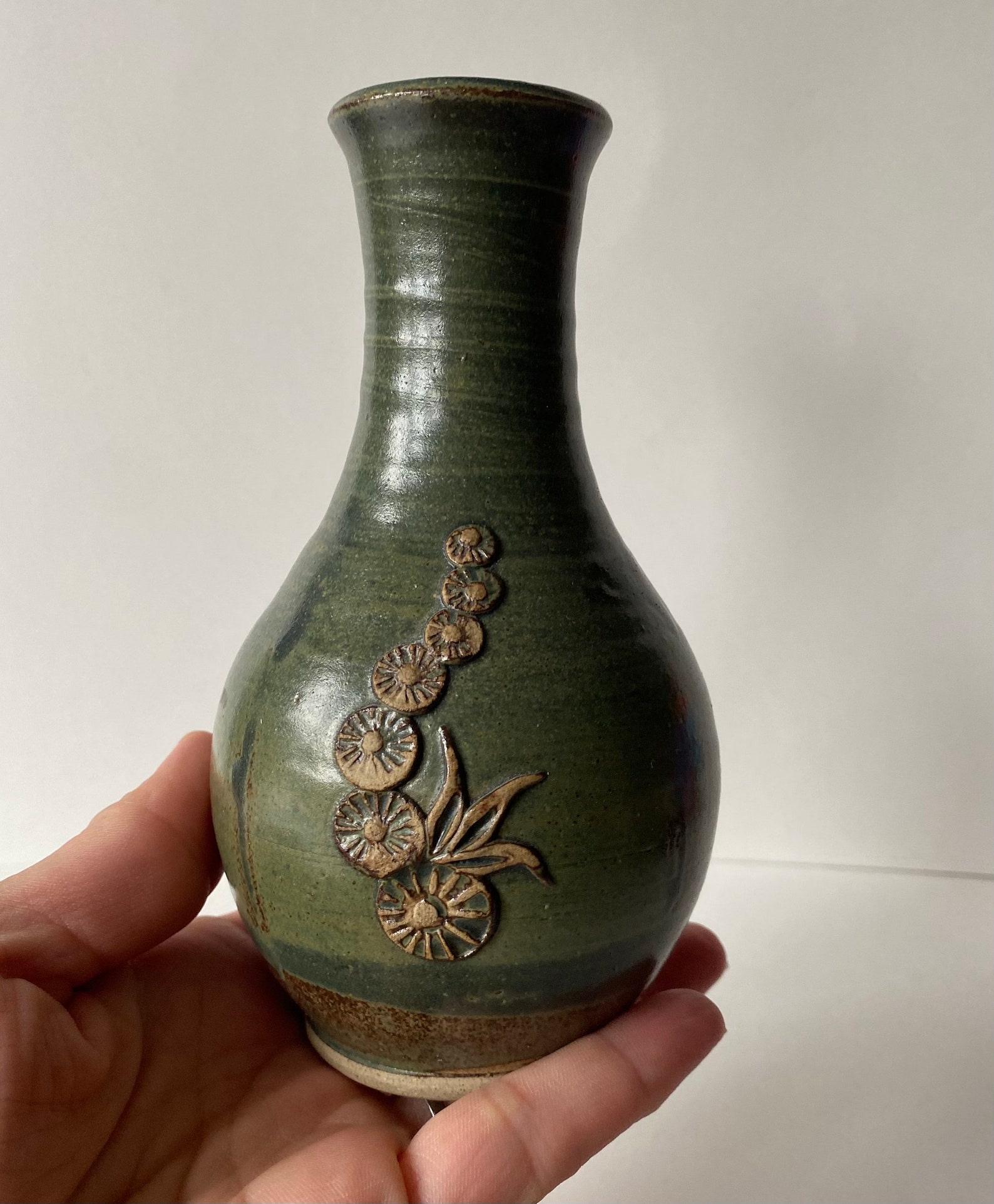 Japanese Studio Pottery Vase 14cm Hand Thrown Pottery | Etsy