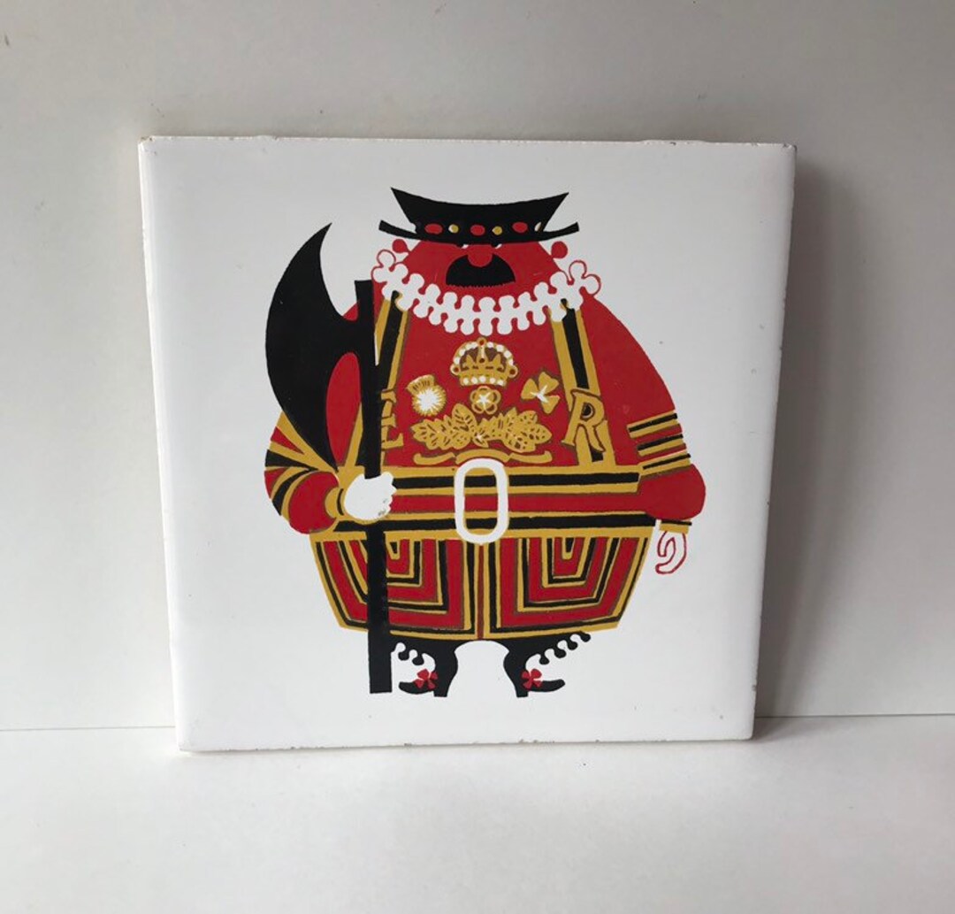 Kenneth Townsend 'beefeater' Tile London Series C1970 - Etsy