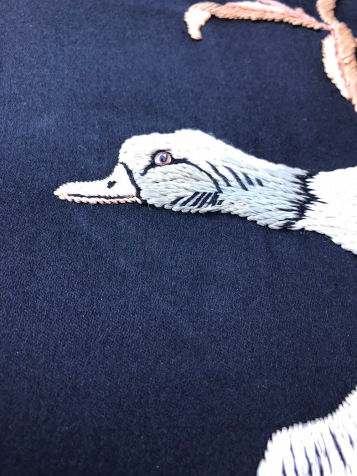 Silk Duck Embroidery Picture. | Etsy UK