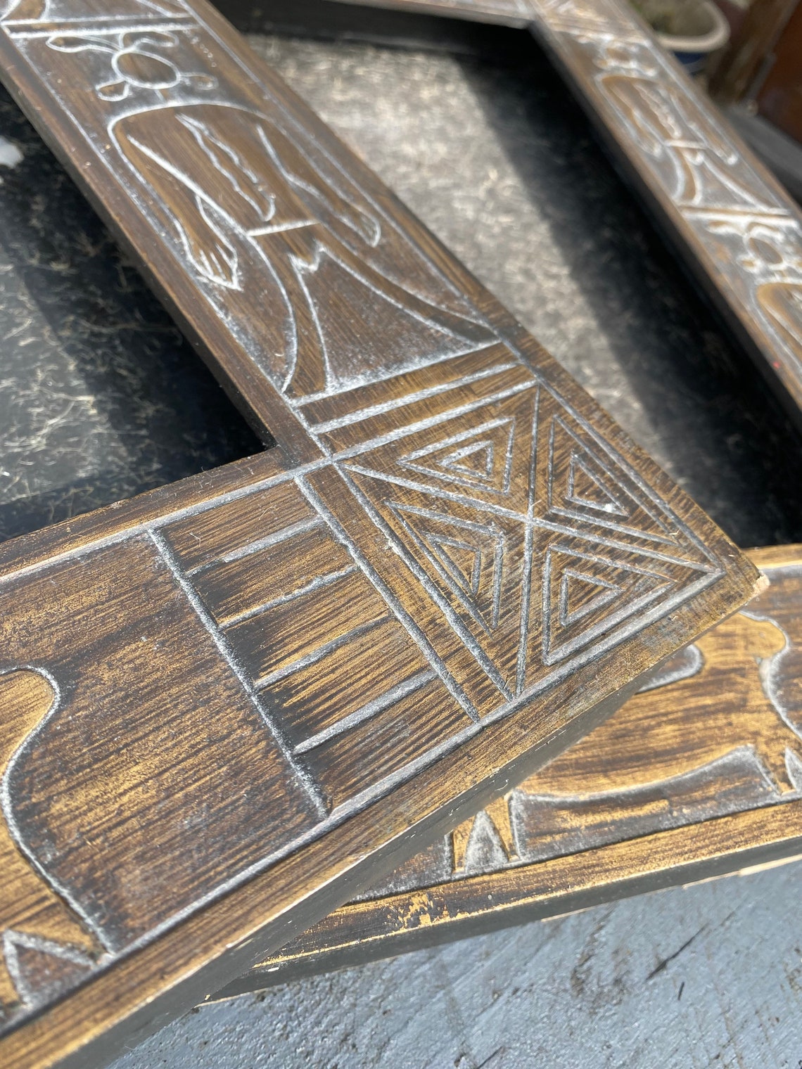 Three Empty African Shadow Box Frames for up Cycle or Diy - Etsy UK