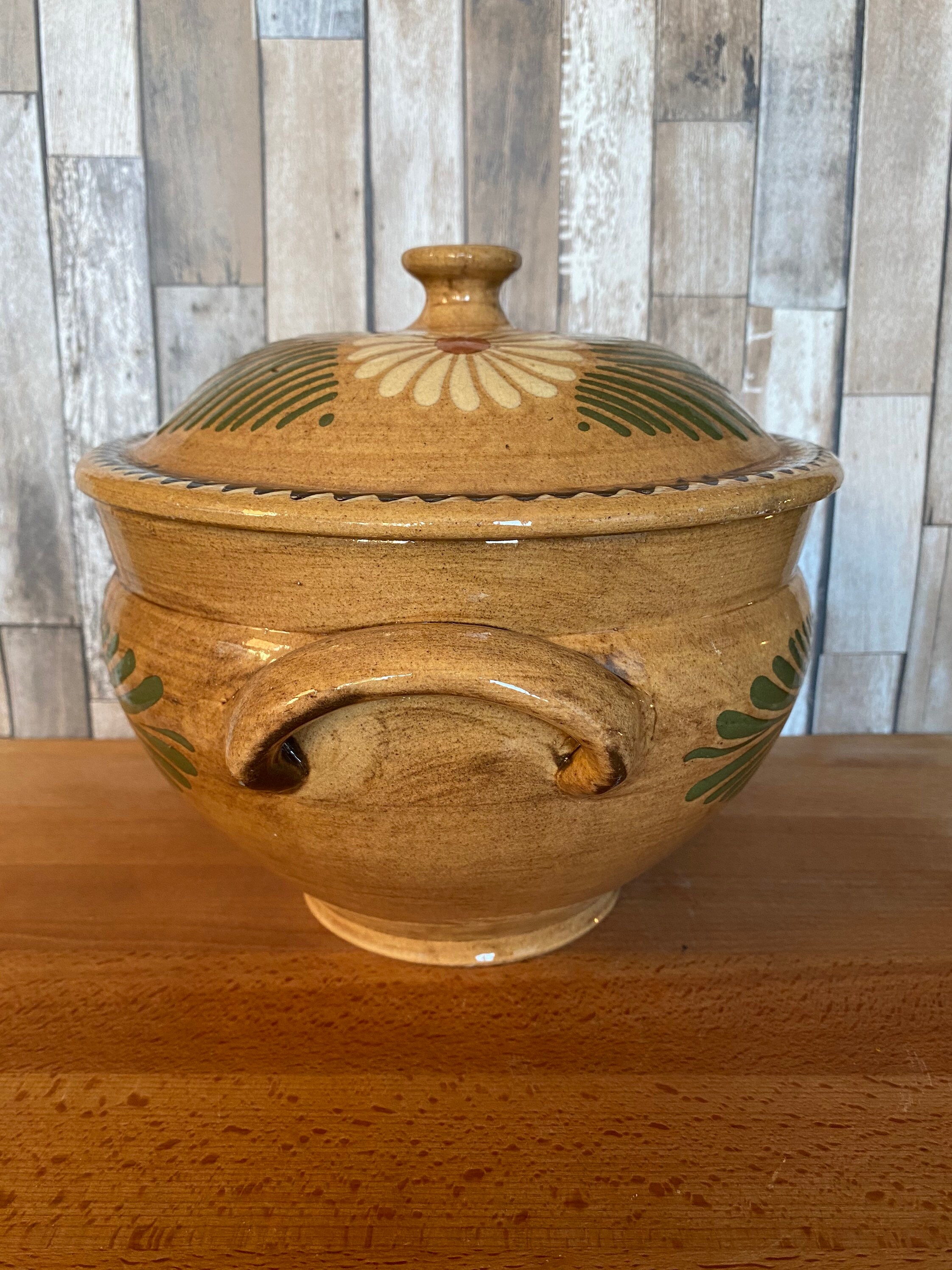 Soufflenheim pottery tureen soupiere French vintage pottery | Etsy