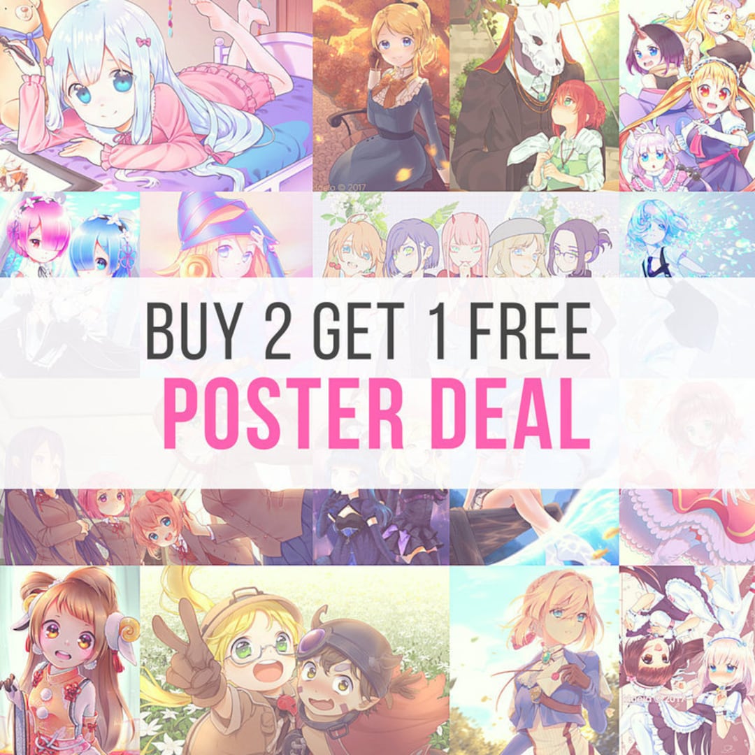 Buy 2 Get 1 Free Poster Bundle - Etsy