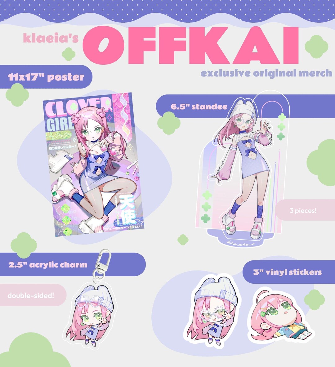 Klaeia Vtuber New Design Release Merch - Etsy