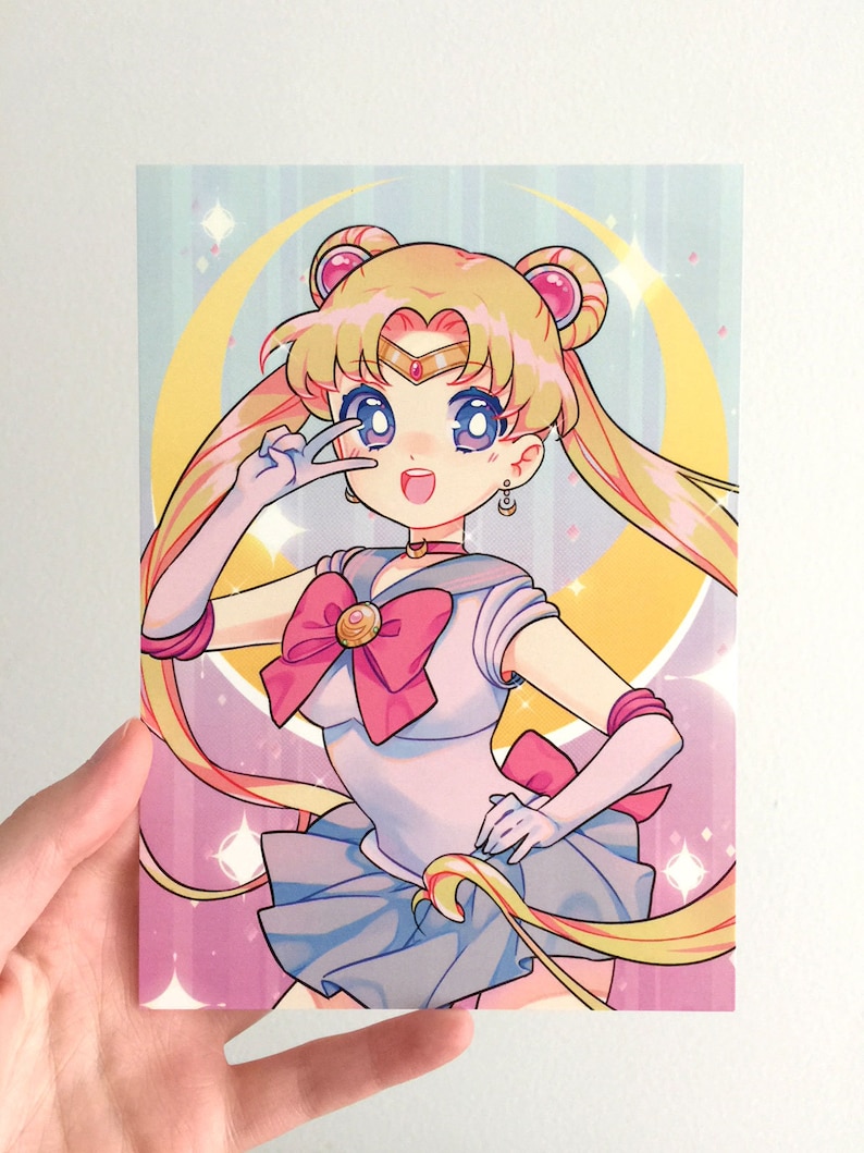 Planetarian Guardians Lunar Magical Girls 5x7" Mini Prints - Etsy