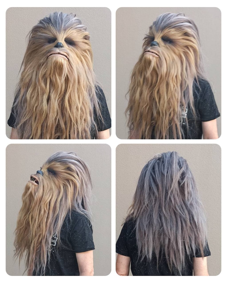 Chewbacca Mask Foam Templates and Hairing - Etsy
