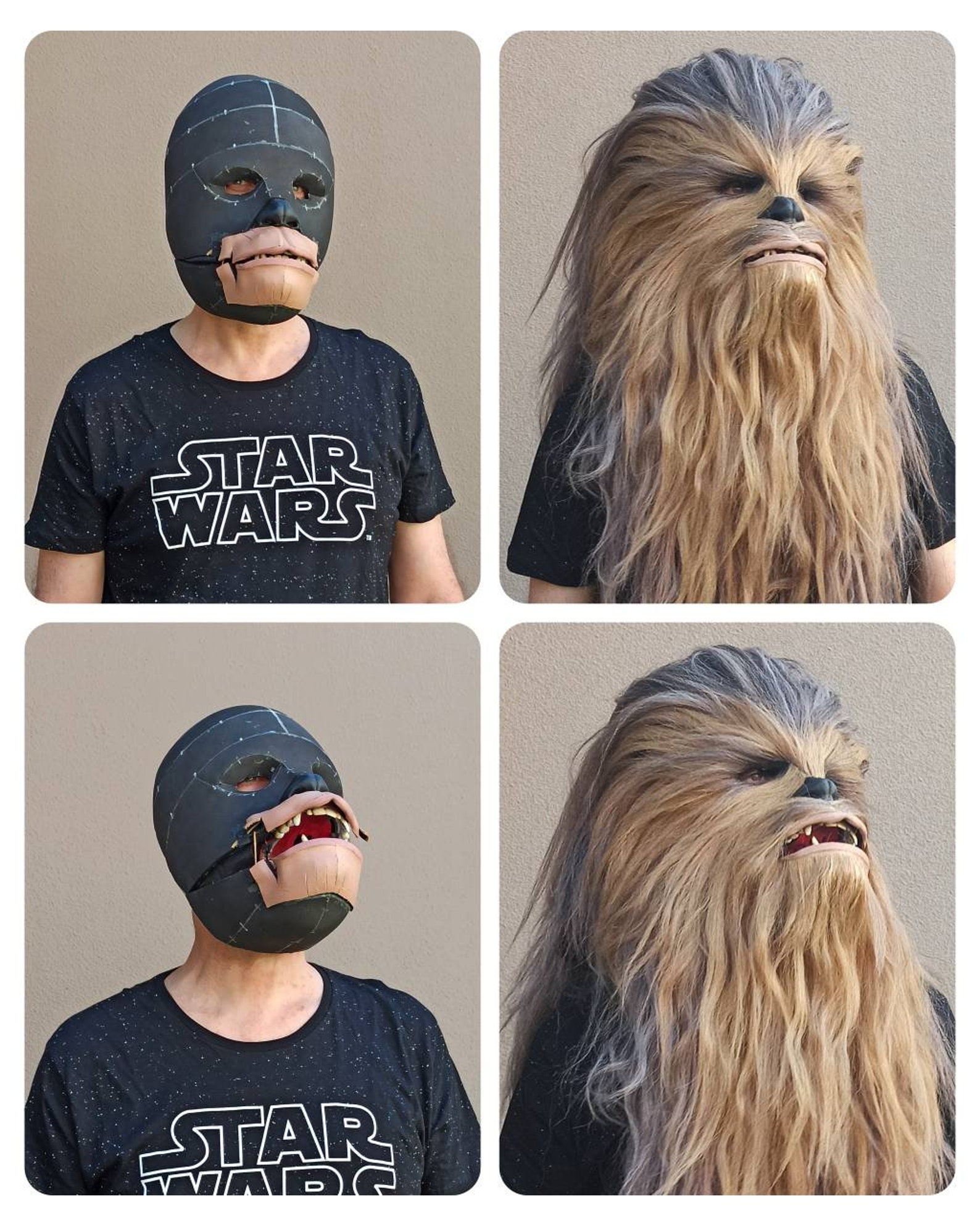 Chewbacca Mask Foam Templates and Hairing - Etsy