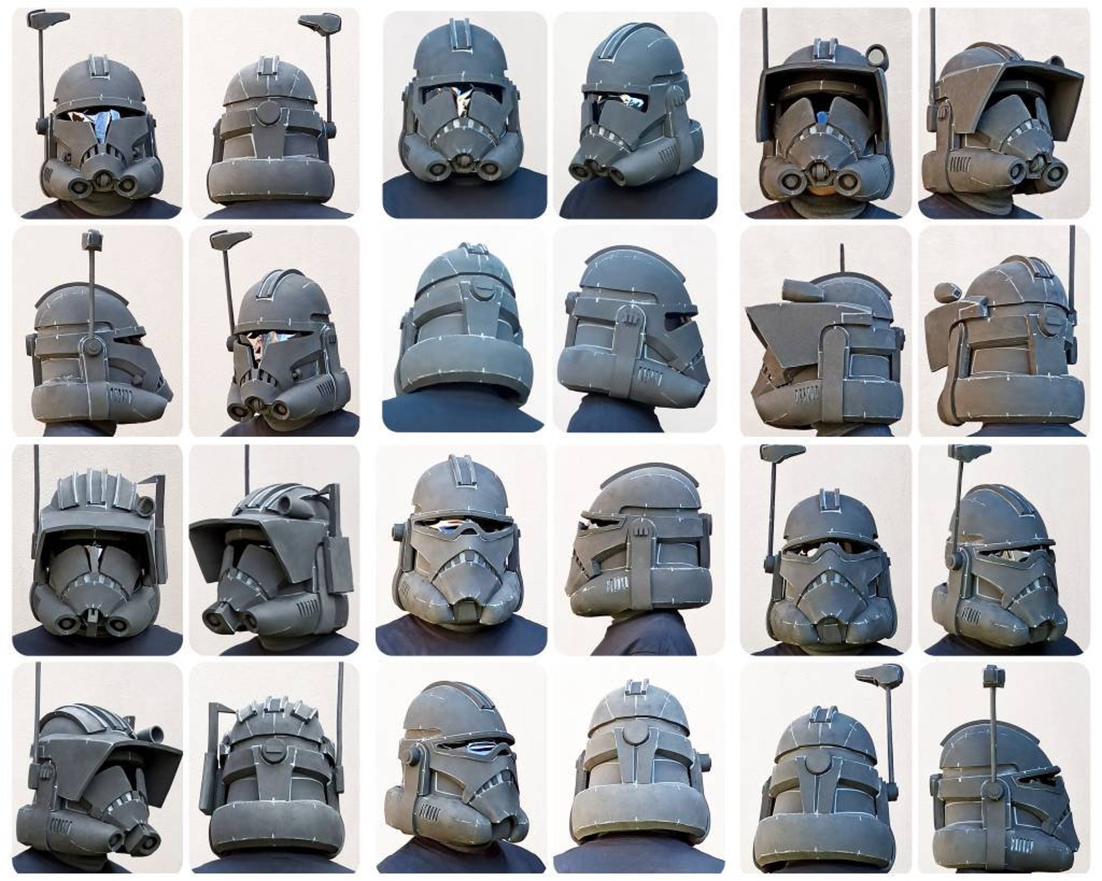 All TCW Clonetrooper Helmets Foam Templates - Etsy