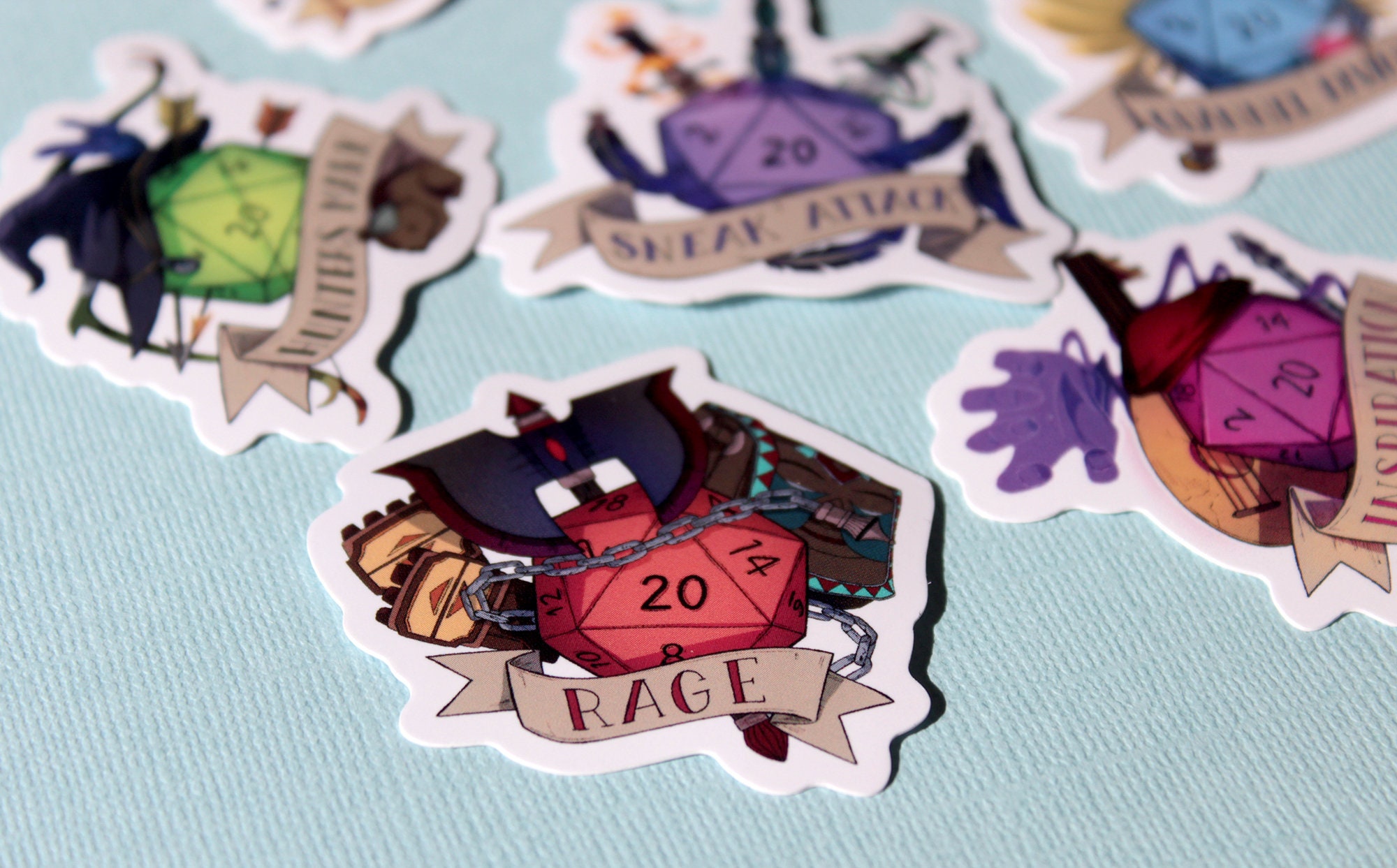 Critical Role D20 Dnd Dice Stickers - Etsy UK