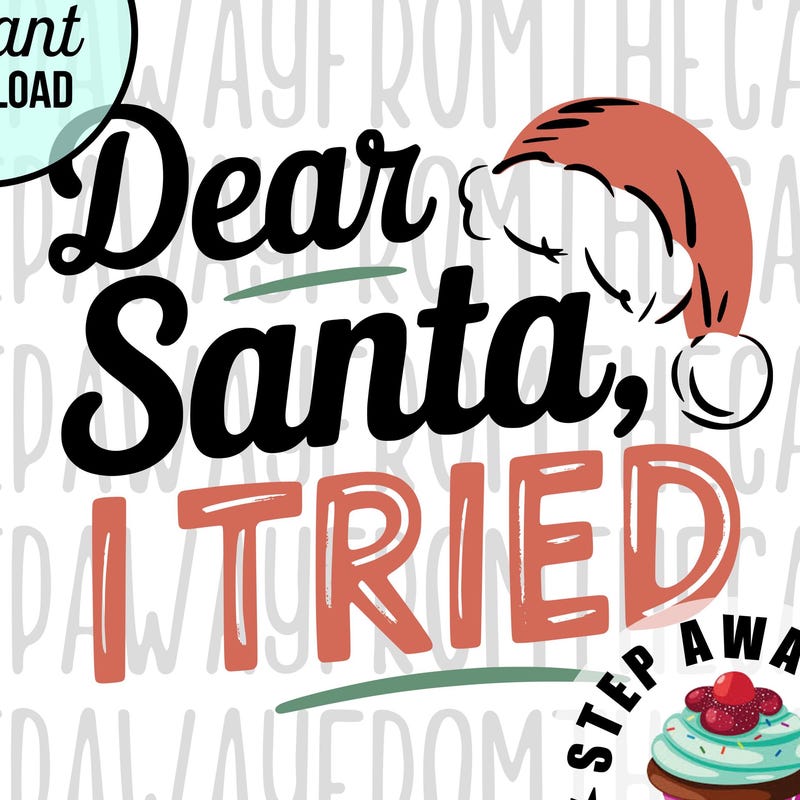 Santa I Tried Svg - Etsy