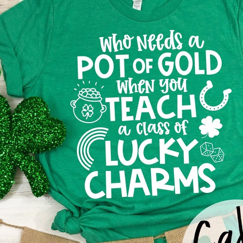 St Patricks Day One Lucky Teacher Svg Png Sublimation - Etsy