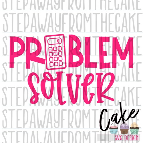 Math Teacher SVG Calculator SVG Problem Solver Math Teacher - Etsy
