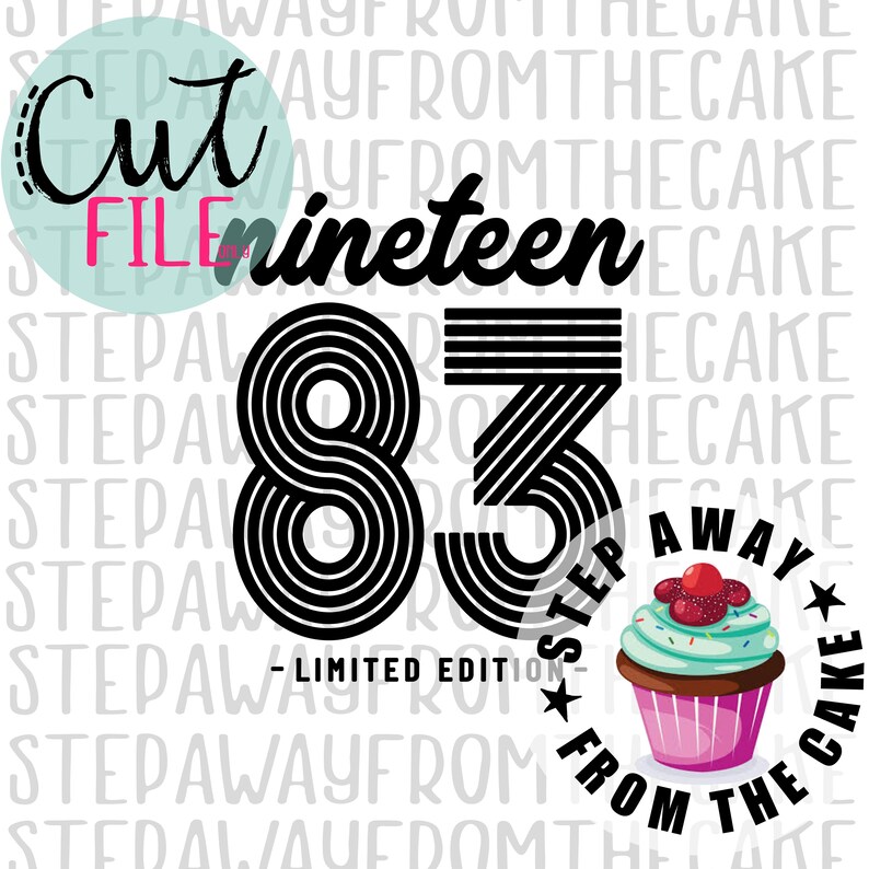 1983 Birthday SVG 40th Birthday PNG Design Vintage 1983 Svg - Etsy