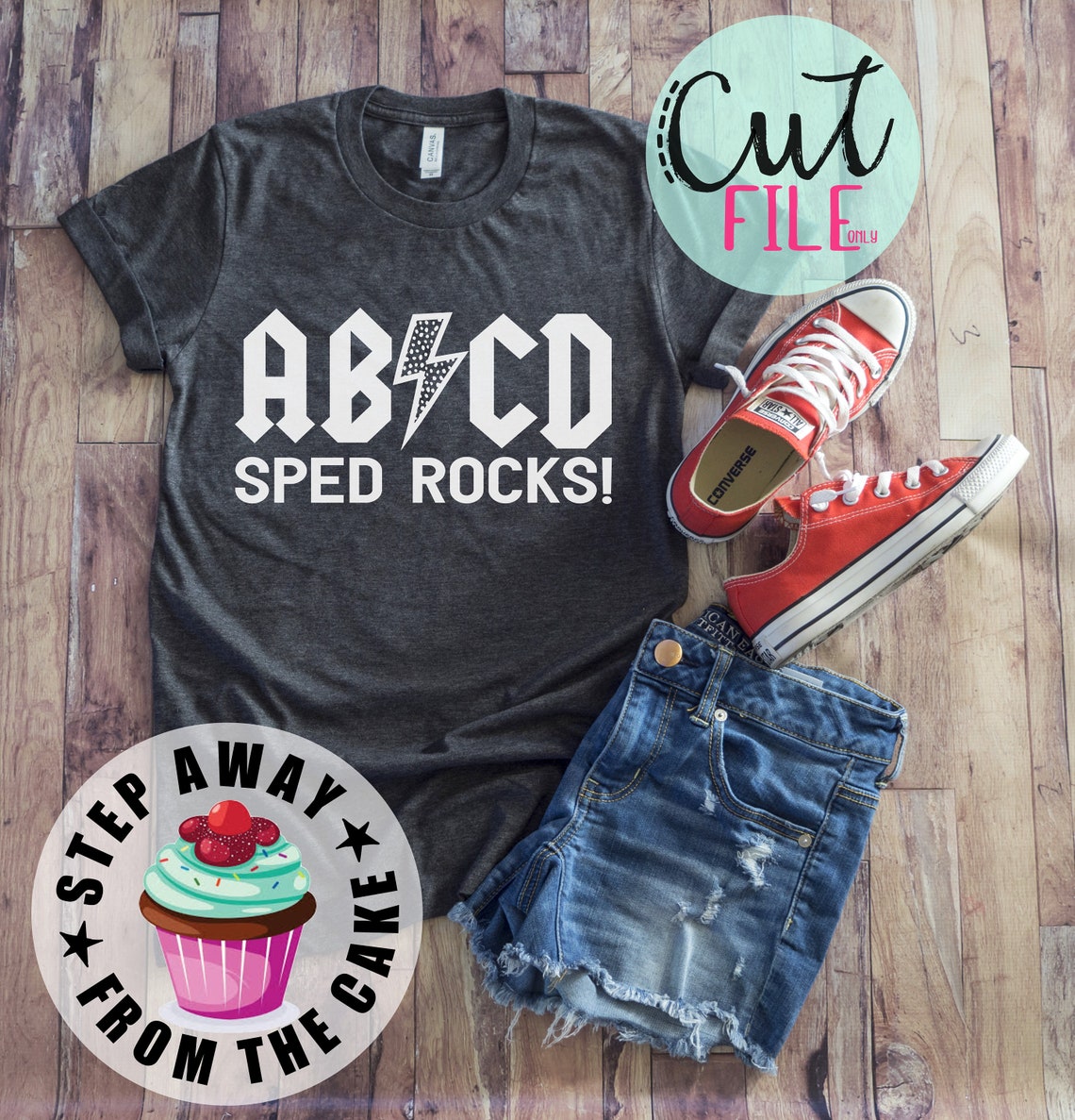 SPED Teacher Shirt Png ABCD SPED Rocks Svg Speducator Sped - Etsy