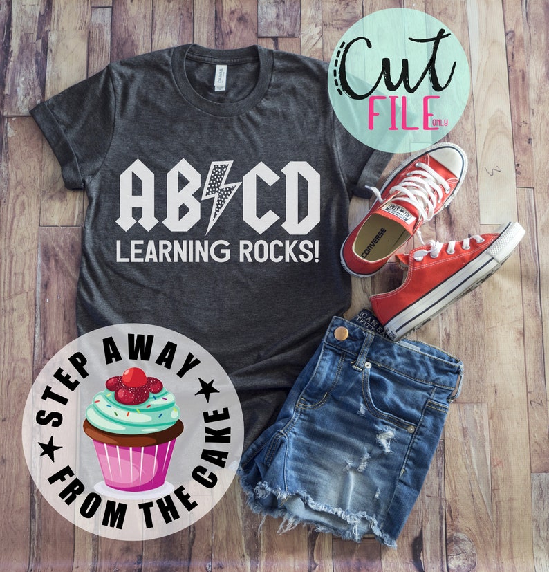 ABCD Learning Rocks Shirt PNG Teacher Rock Shirt SVG Teach - Etsy