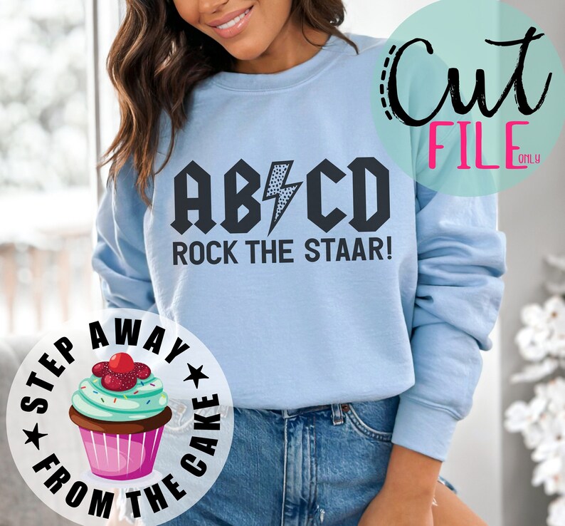STAAR Testing Shirt SVG Staar Test Png ABCD Rock the Test - Etsy