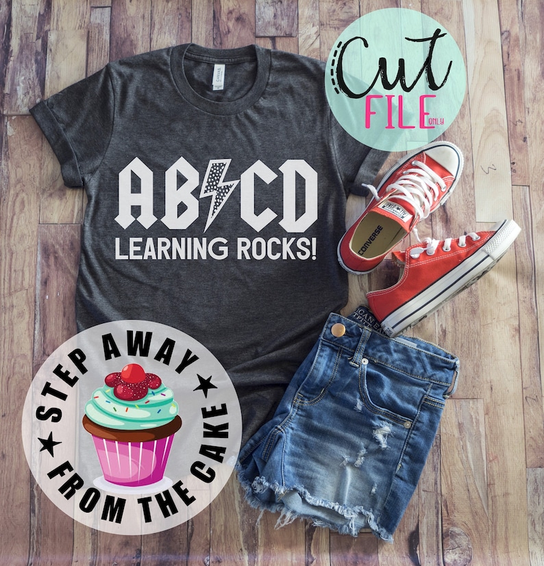 ABCD Learning Rocks Shirt PNG Teacher Rock Shirt SVG Teach - Etsy