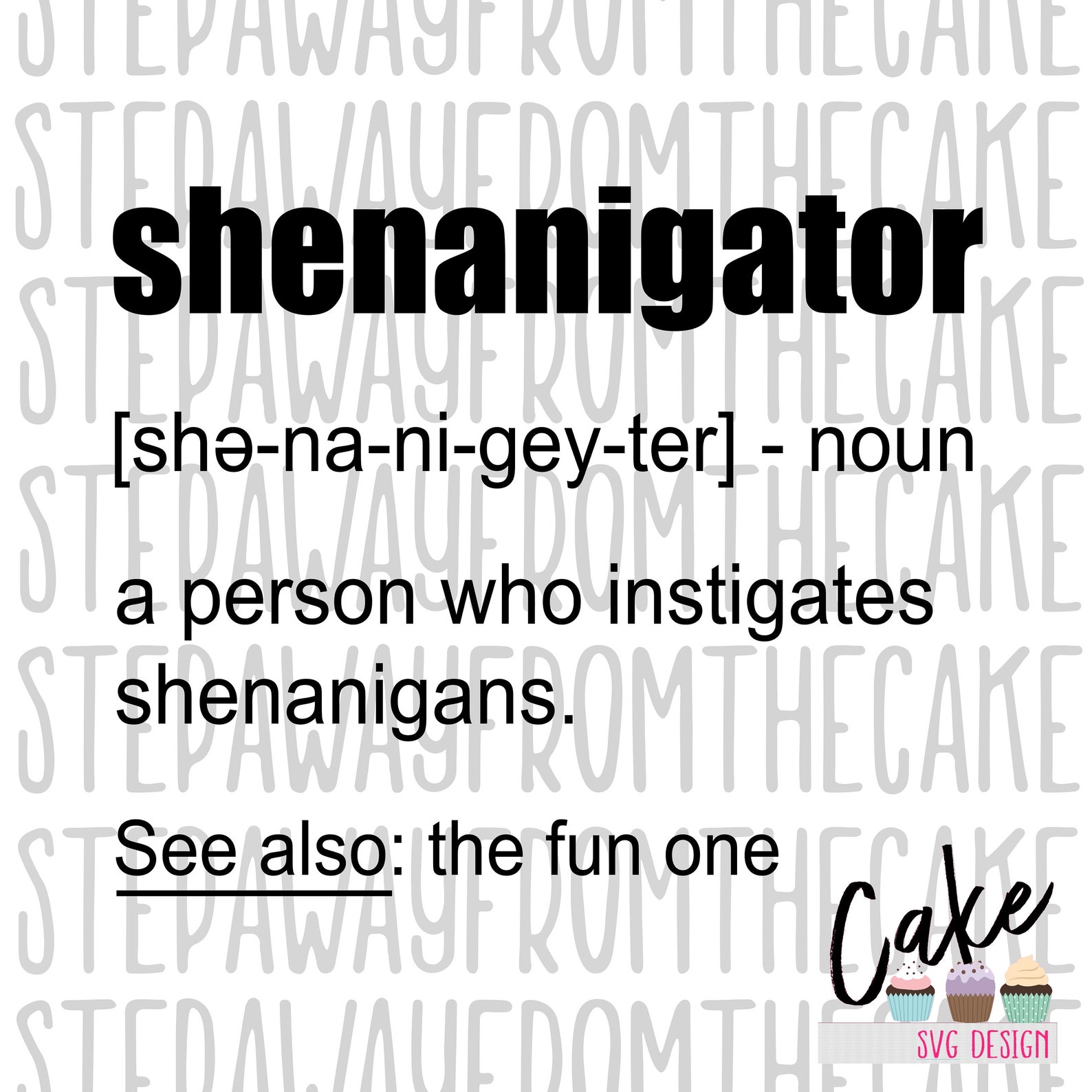 Shenanigator Definition SVG Shenanigans Coordinator SVG St | Etsy