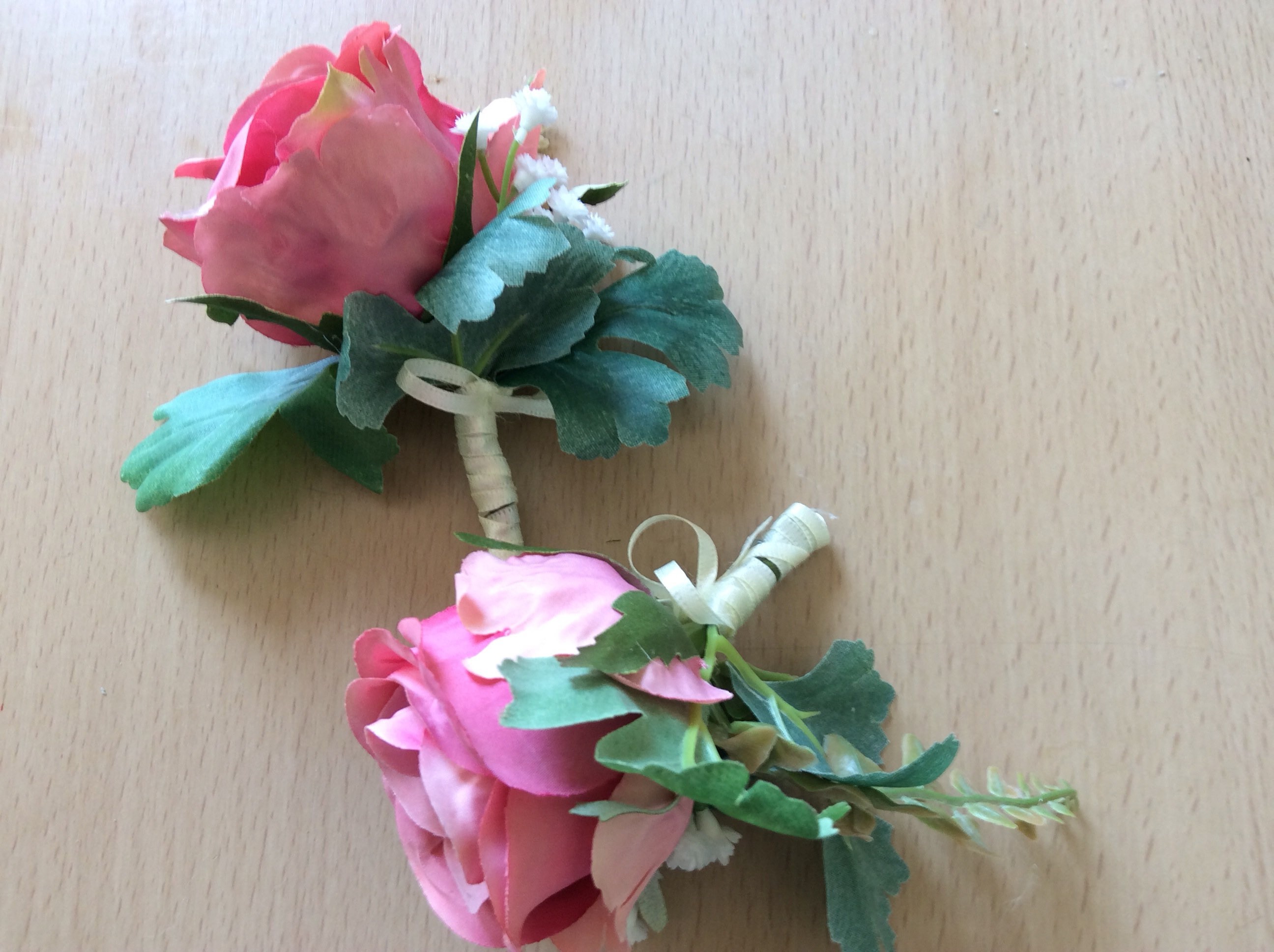Dusky Pink Buttonholes - Etsy UK