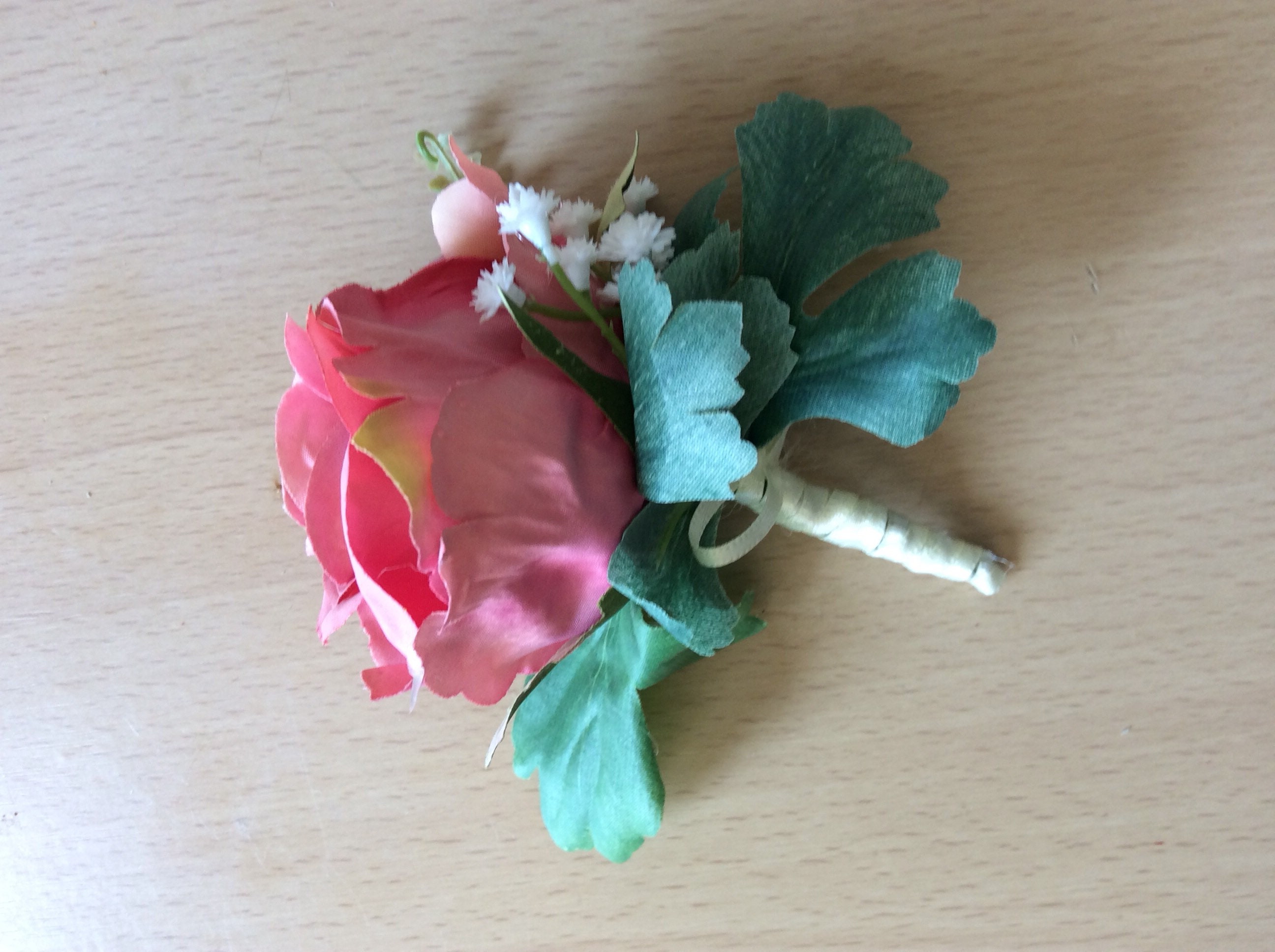 Dusky Pink Buttonholes - Etsy UK