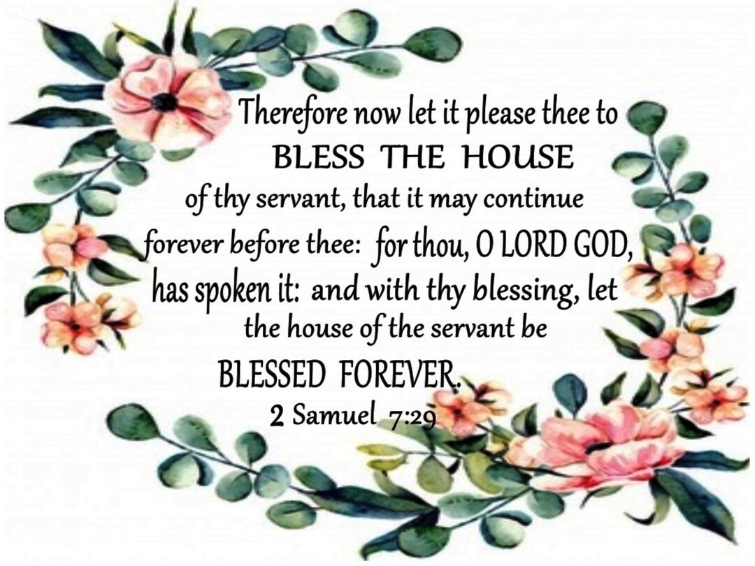 Bless This House Poster Christian Home Decor Christian Home Gift ...