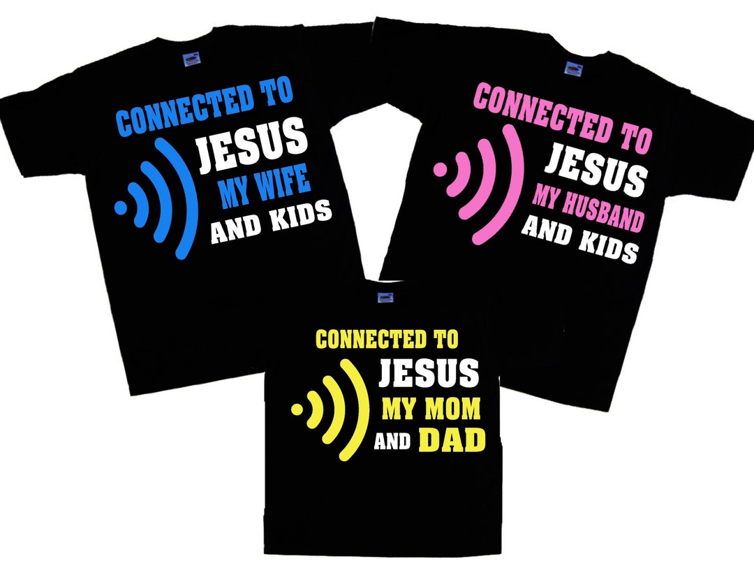 Connected to Him Connected to Her Shirt Wifi Couple Shirt Newlywed ...