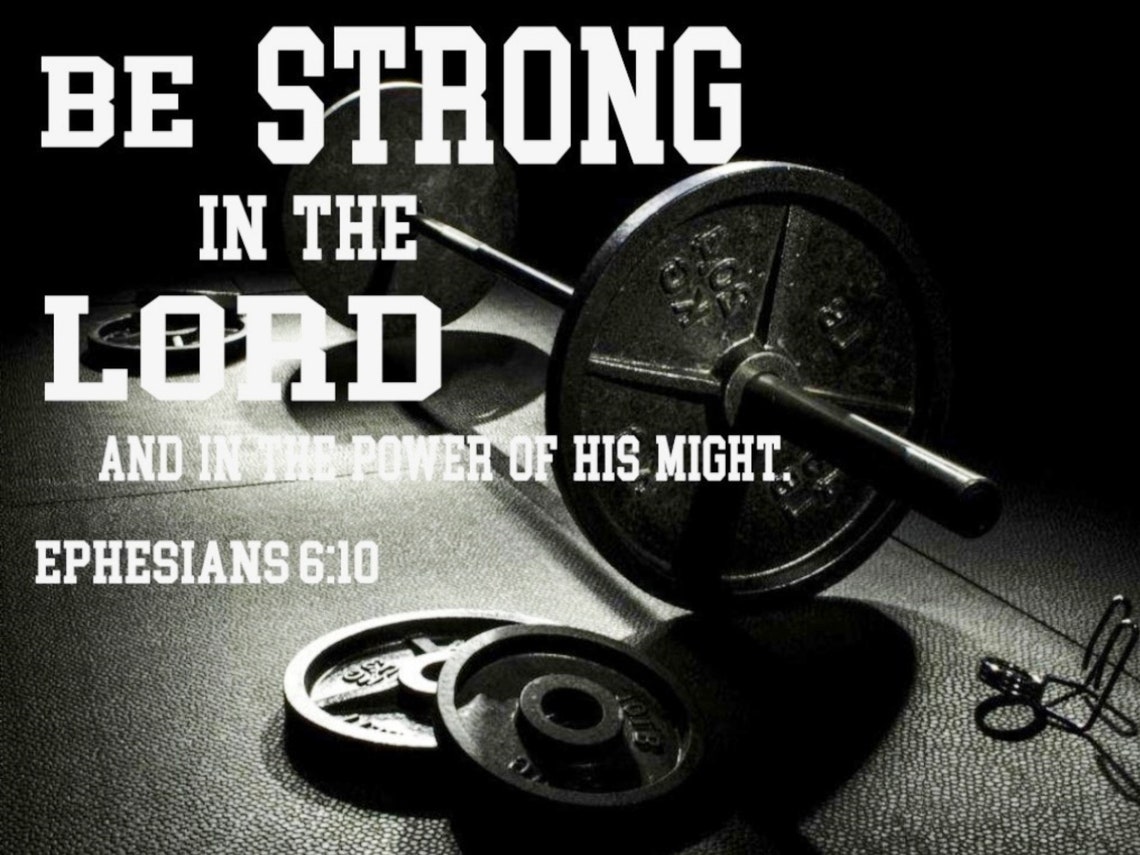 Be Strong in the Lord Picture Be Strong and Courageous Wall Art ...