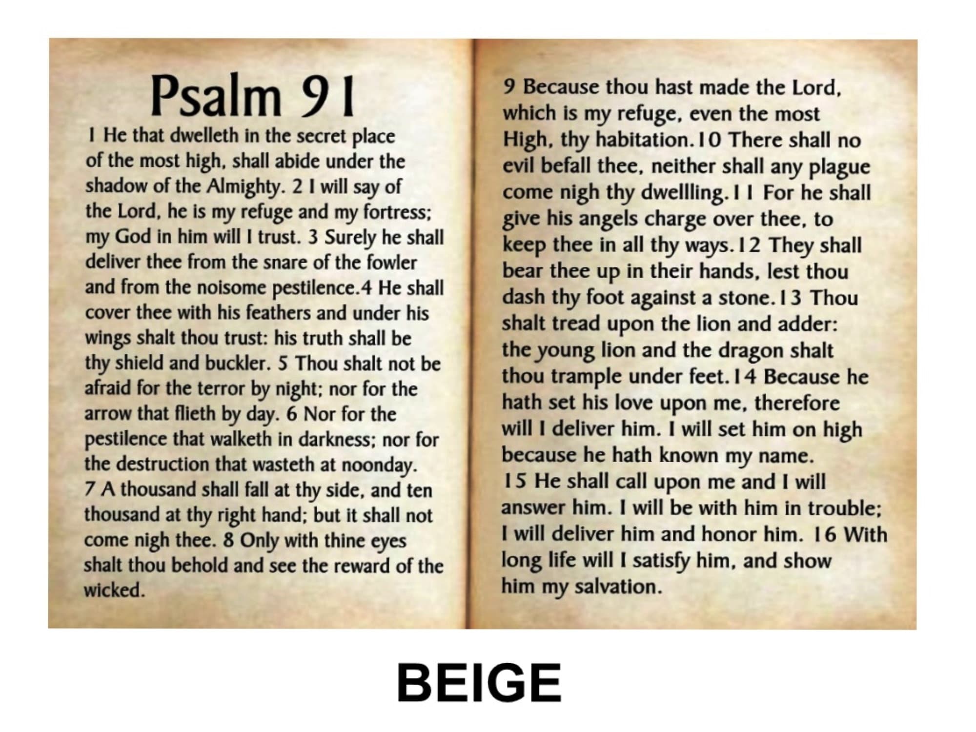 Psalm 91 Picture Psalm 91 Wall Art Religious Wall Art Christian Picture ...