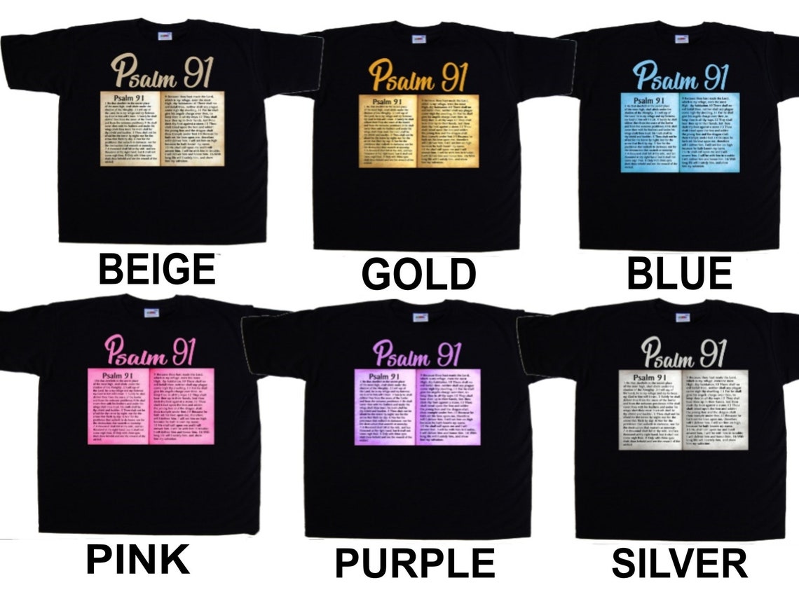 Psalm 91 Shirt Bible Verse Shirt He Will Cover You With His Feathers ...