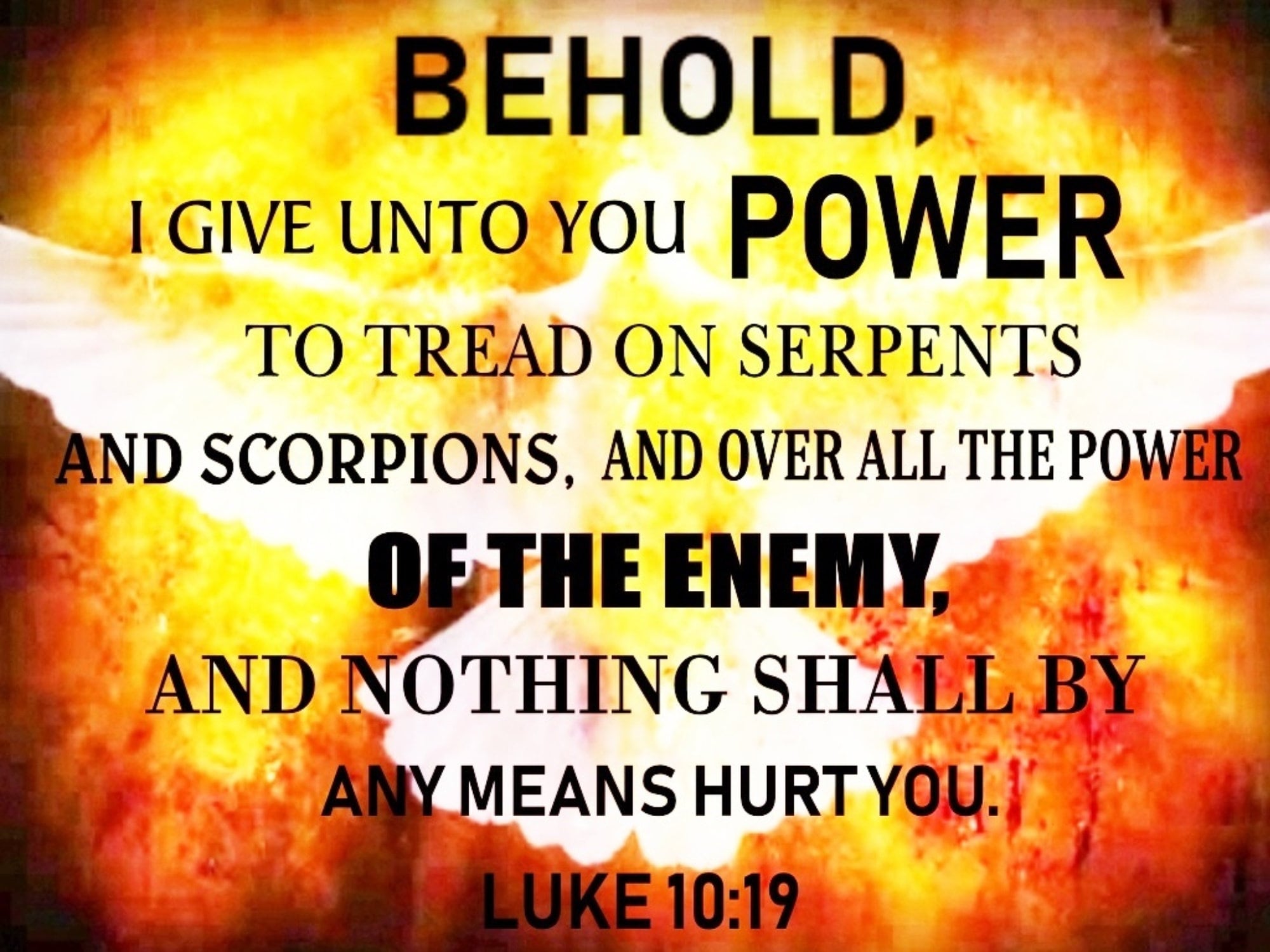 I Give Unto You Power Picture Power in the Name of Jesus Christian Home ...