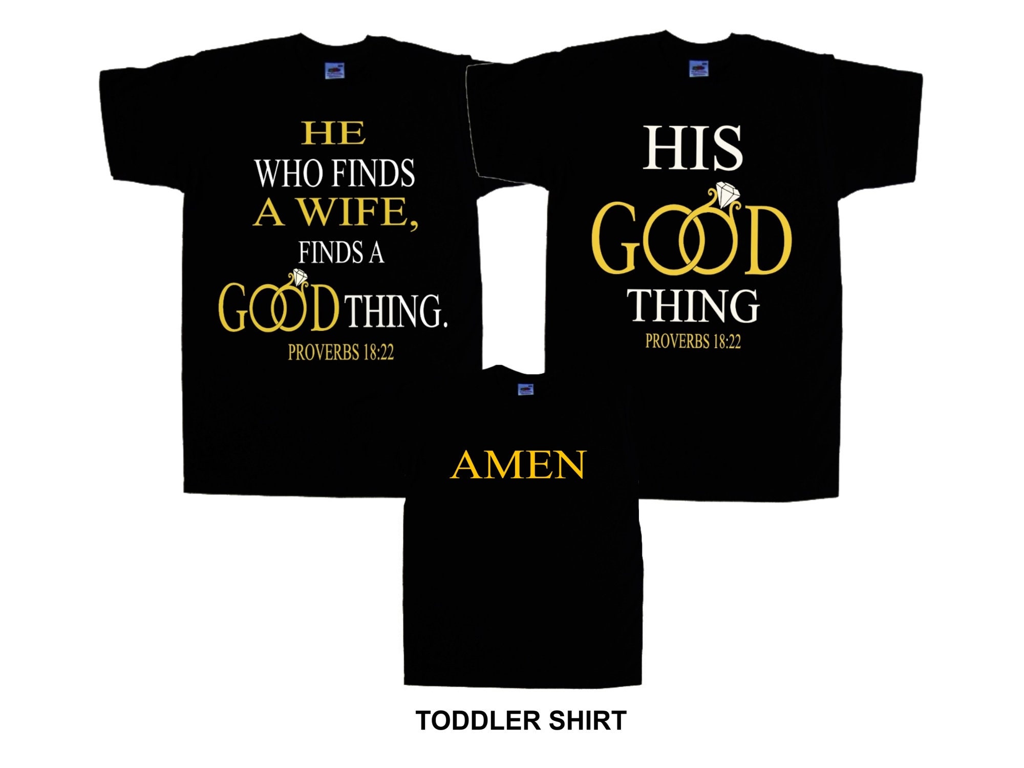 He Who Finds A Wife Finds A Good Thing Newlywed Shirts Etsy