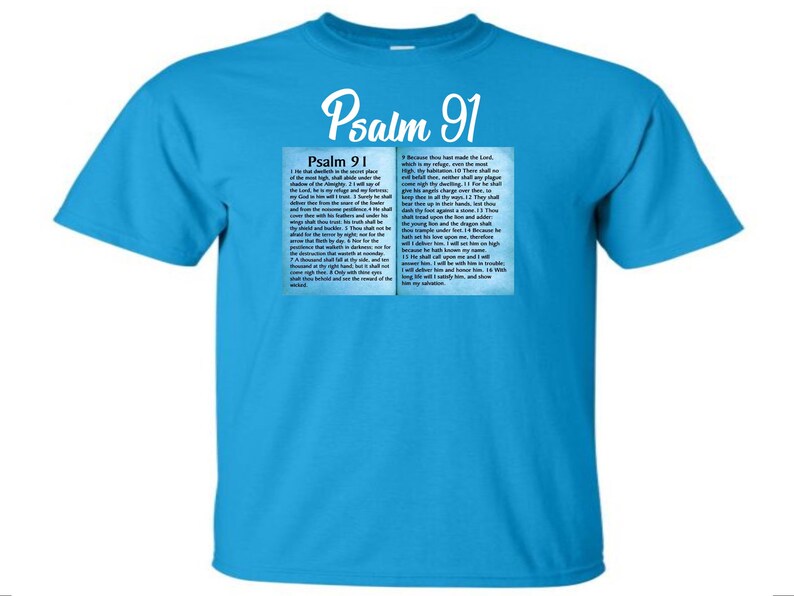 Psalm 91 Shirt Bible Verse Shirt He Will Cover You With His Feathers ...