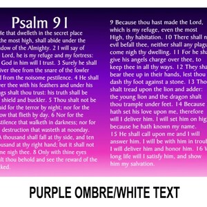 Psalm 91 Picture Psalm 91 Wall Art Religious Wall Art Christian Picture ...