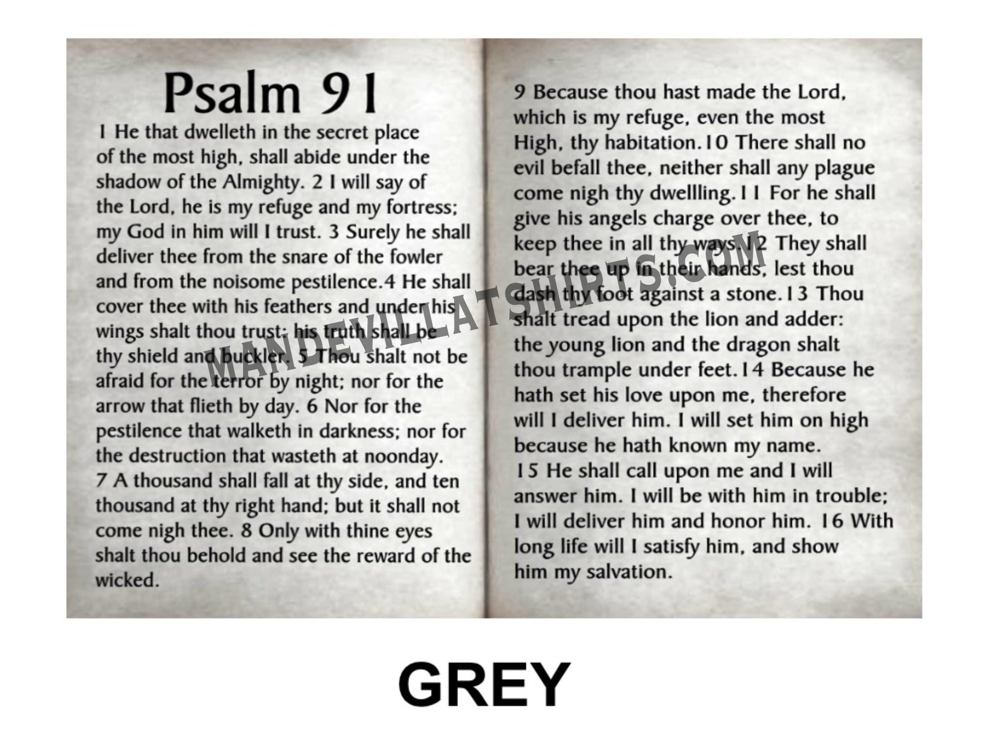 Psalm 91 Picture Psalm 91 Wall Art Religious Wall Art Christian Picture ...