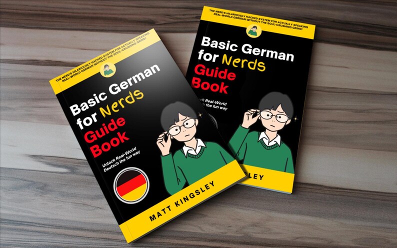 Basic German For Nerds Guide Book German Language Learning Learn 1085