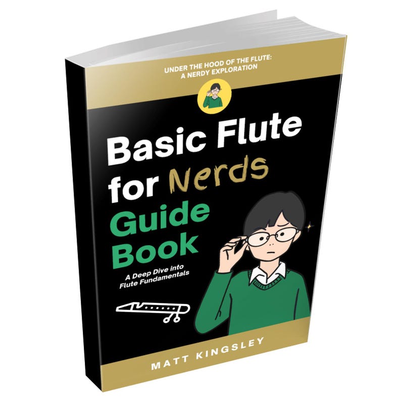 Basic Flute for Nerds Guide Book: Basic Flute Lesson Book, Beginner ...