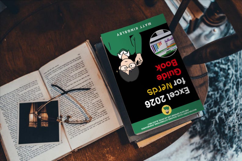 Excel 2026 for Nerds Guide Book:excel Guide,spreadsheet Tutorial, Data Analysis Book, Excel ...