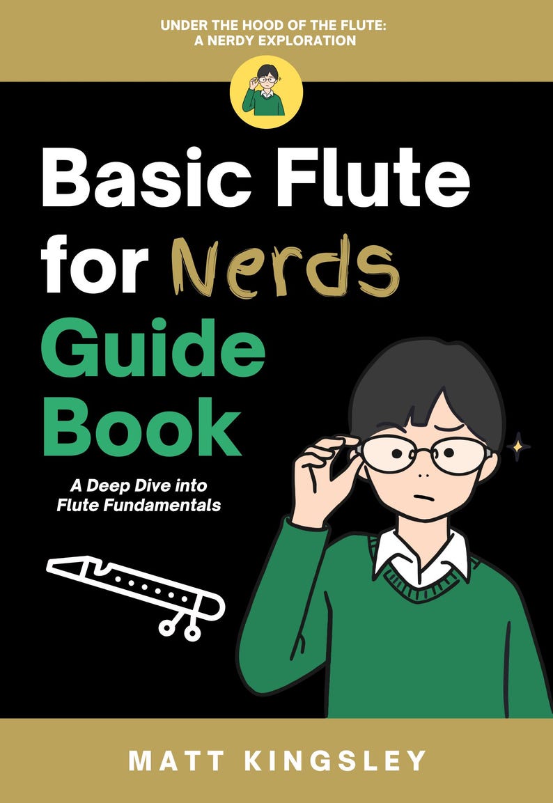 Basic Flute for Nerds Guide Book: Basic Flute Lesson Book, Beginner ...