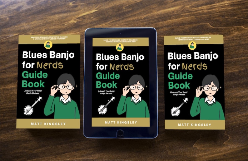 Blues Banjo for Nerds Guide Book: Banjo Lesson Book, Beginner Banjo ...