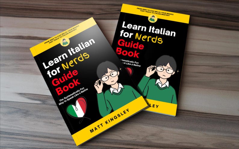 Learn Italian for Nerds Guide Book: Italian, Language Learning, Learn ...