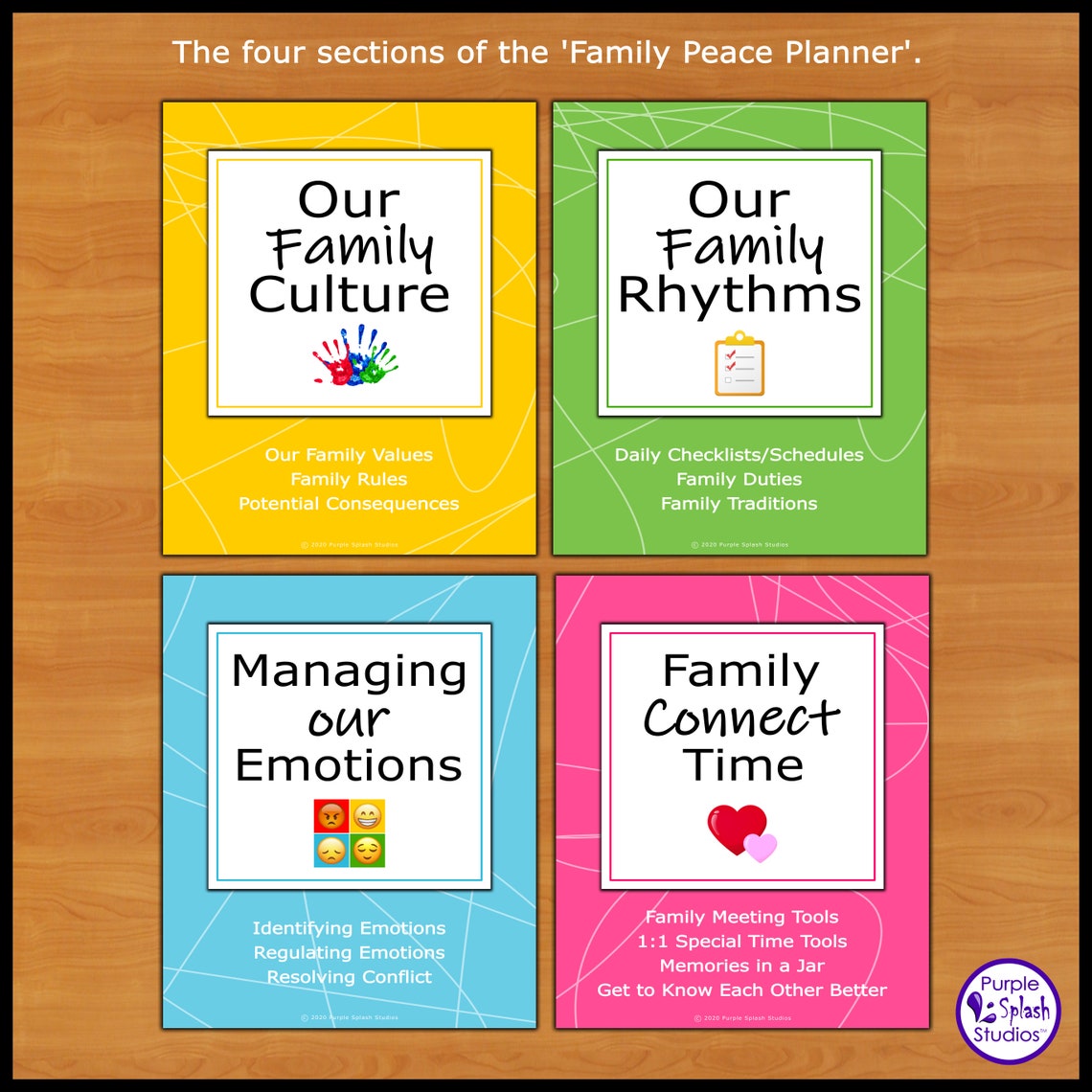 Family Peace Planner 57p Printable: Create Harmony Through Values ...