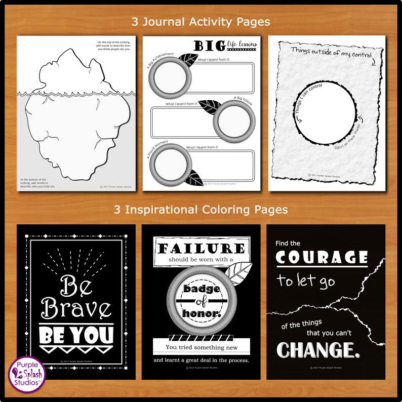 Self-discovery Printable Journal 6 Pack With Creative Activities ...