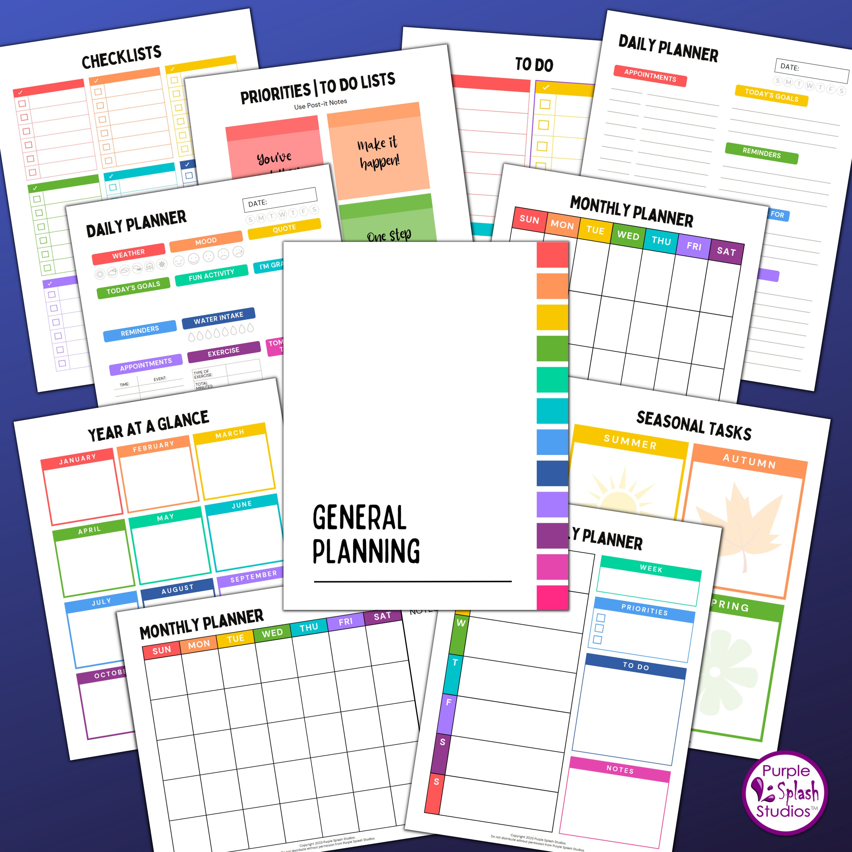 The Ultimate Get Things Done Planner 100p Printable: - Etsy